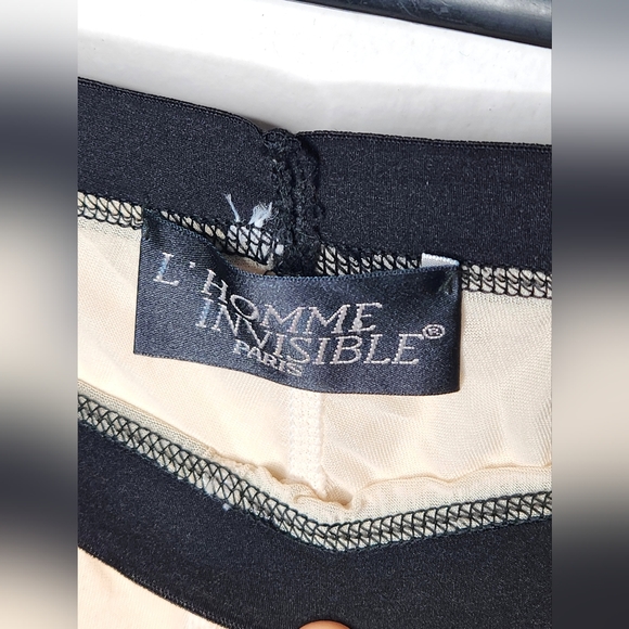 L'homme Invisible | Pants | Lhomme Invisible Nude Sheer Pants With Blue ...